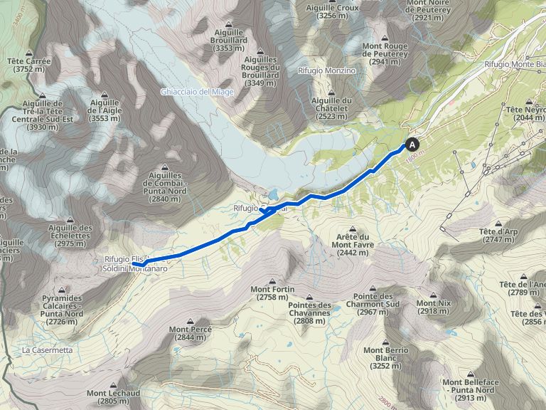 Climb to Rifugio Elisabetta in Val Veny | hike | Komoot